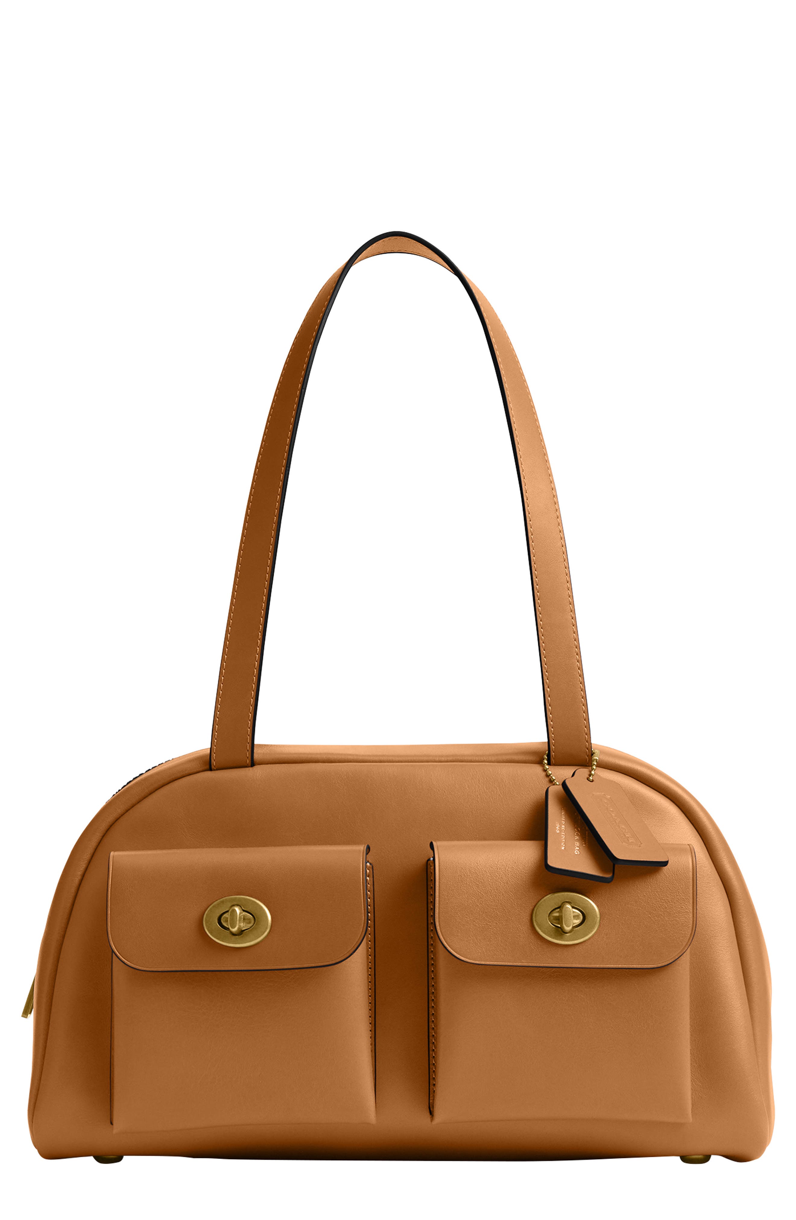 COACH The Originals Waxed Smooth蔻驰单肩包 1Z/ Toffee,$337.50，补货 - 拔草哦