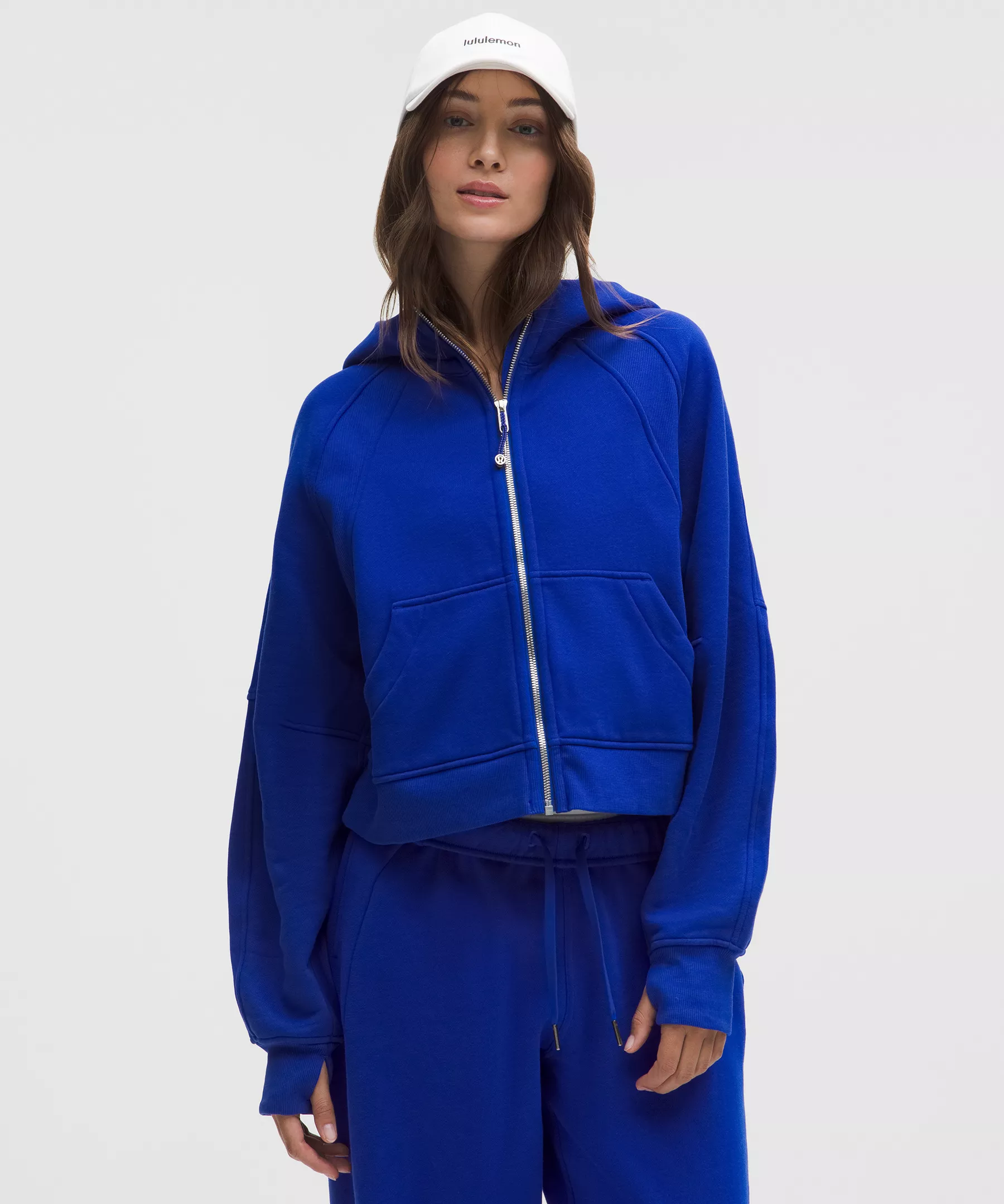 Lululemon Scuba Oversized 女士卫衣 Riverside/Mirror Silver M/L,$89.00，补货 - 拔草哦